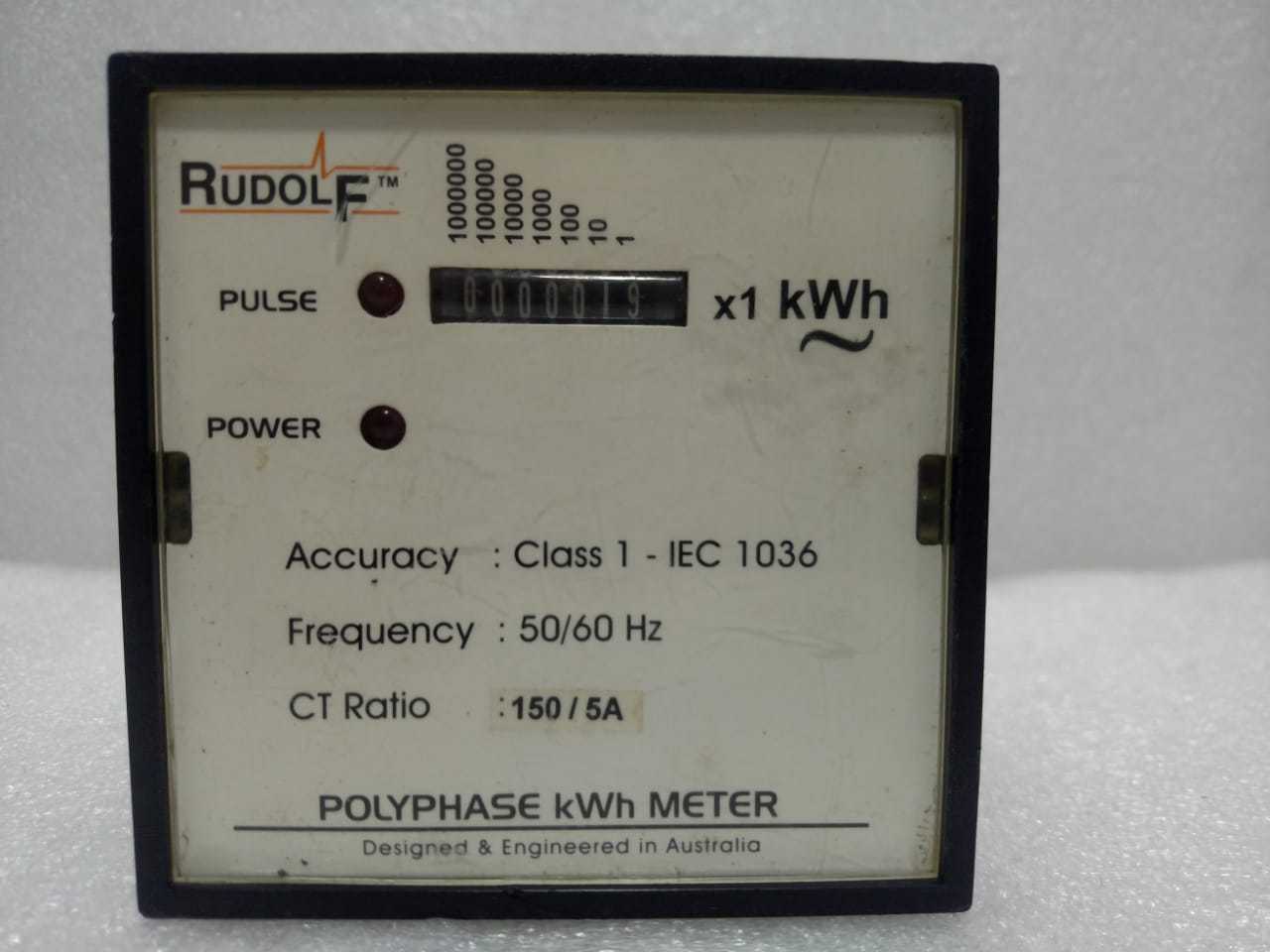 Rudolf EDM-PKM Polyphase Kilowatt Hour 3-Phase 4-Wire Meter x1 kWh 3x57 ...