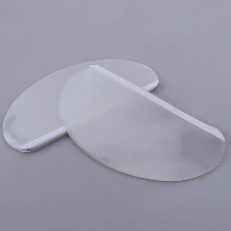 50Pcs Disposable Face Shields Shaped Makeup Shower Visors Clear Barber ...