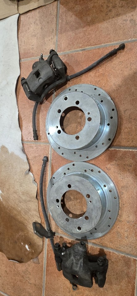 95-99 mitsubishi eclipse GSX Rear Crossed Drilled And Slotted Rotors | eBay
