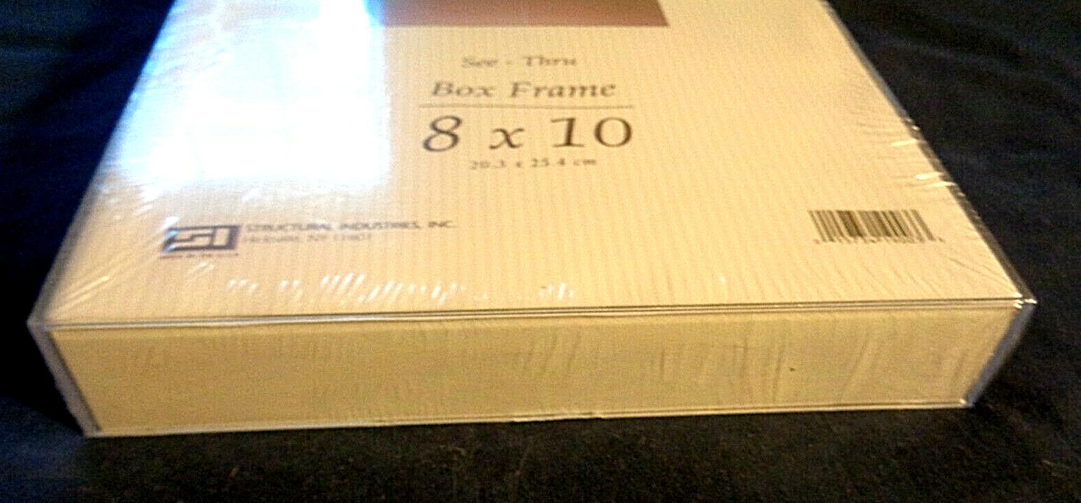 SEE - THRU * Shadow Box Picture Frame * 8" x 10" x 1.25" * USA Made ...