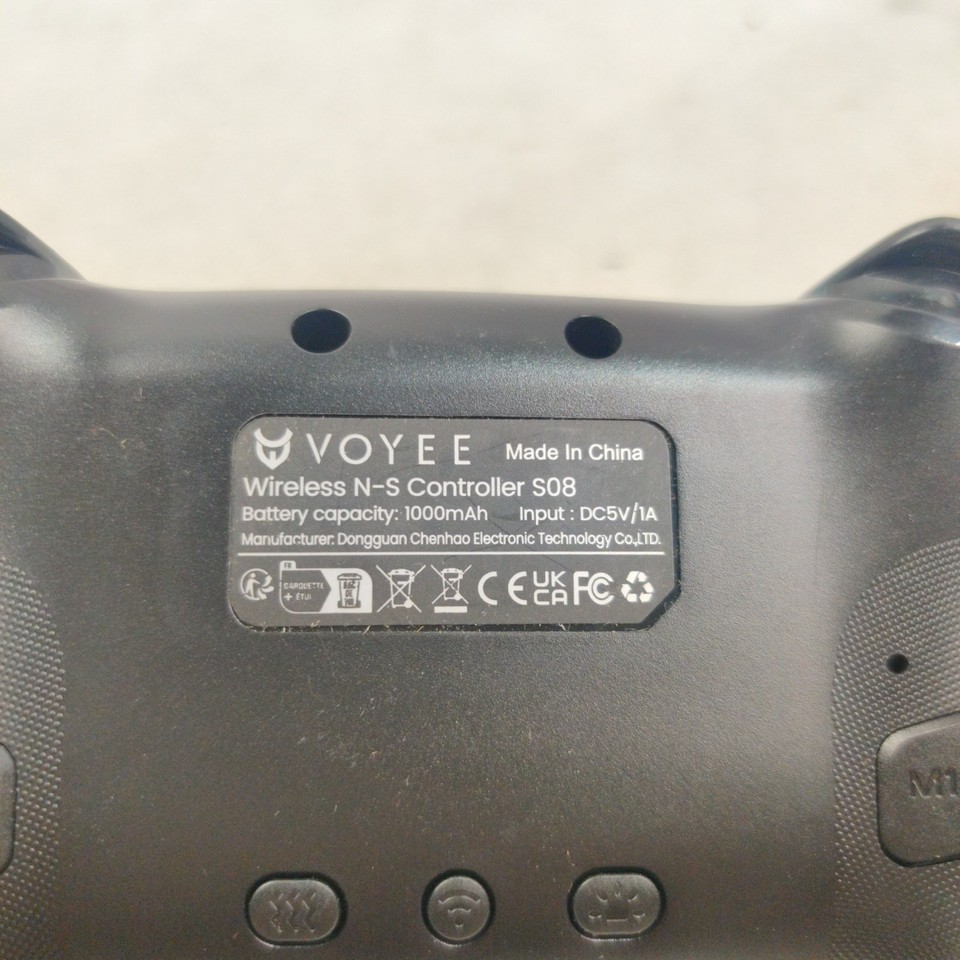 TESTED Voyee Wireless Controller for Nintendo Switch Black Rechargeable ...