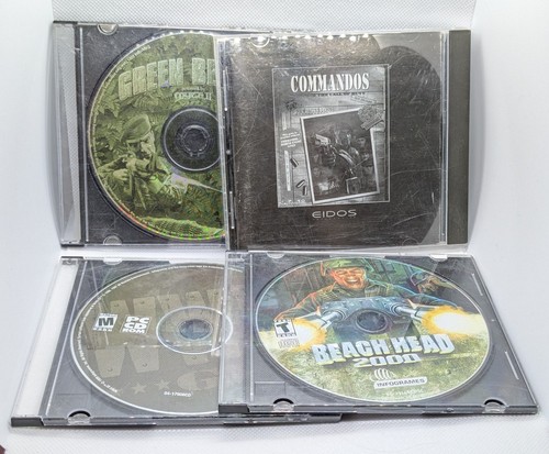Lot Of 4 - PC Military Games (Untested) Beachhead Commandos WWII GI ...
