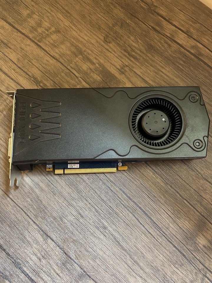 Nvidia GTX 1060 GPU 6GB GDDR5 Dual Slot Graphics Card DVI HDMI 3 x DP ...