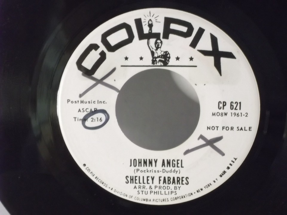 Shelley Fabares,Colpix 621,"Johnny Angel"US,7"45,1962 PROMO,XOL, pop hit,M- | eBay