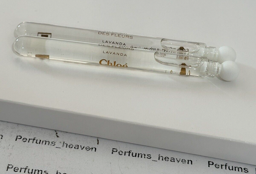 2x Chloé Chloe Atelier Des Fleurs Lavanda Eau De Parfum Sample Splash ...