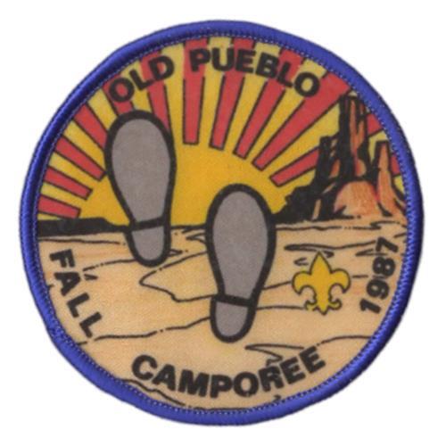 1987 Fall Camporee Old Pueblo BSA Patch BL Bdr. [VA-4266] | eBay
