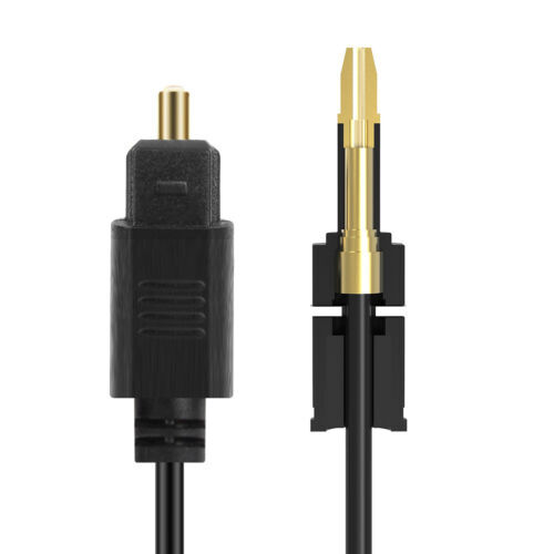 Toslink to Mini Toslink Plug Jack 3.5mm Digital Optical SPDIF Audio ...