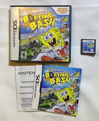 SpongeBob's Boating Bash Nintendo DS Complete and Tested Case and ...