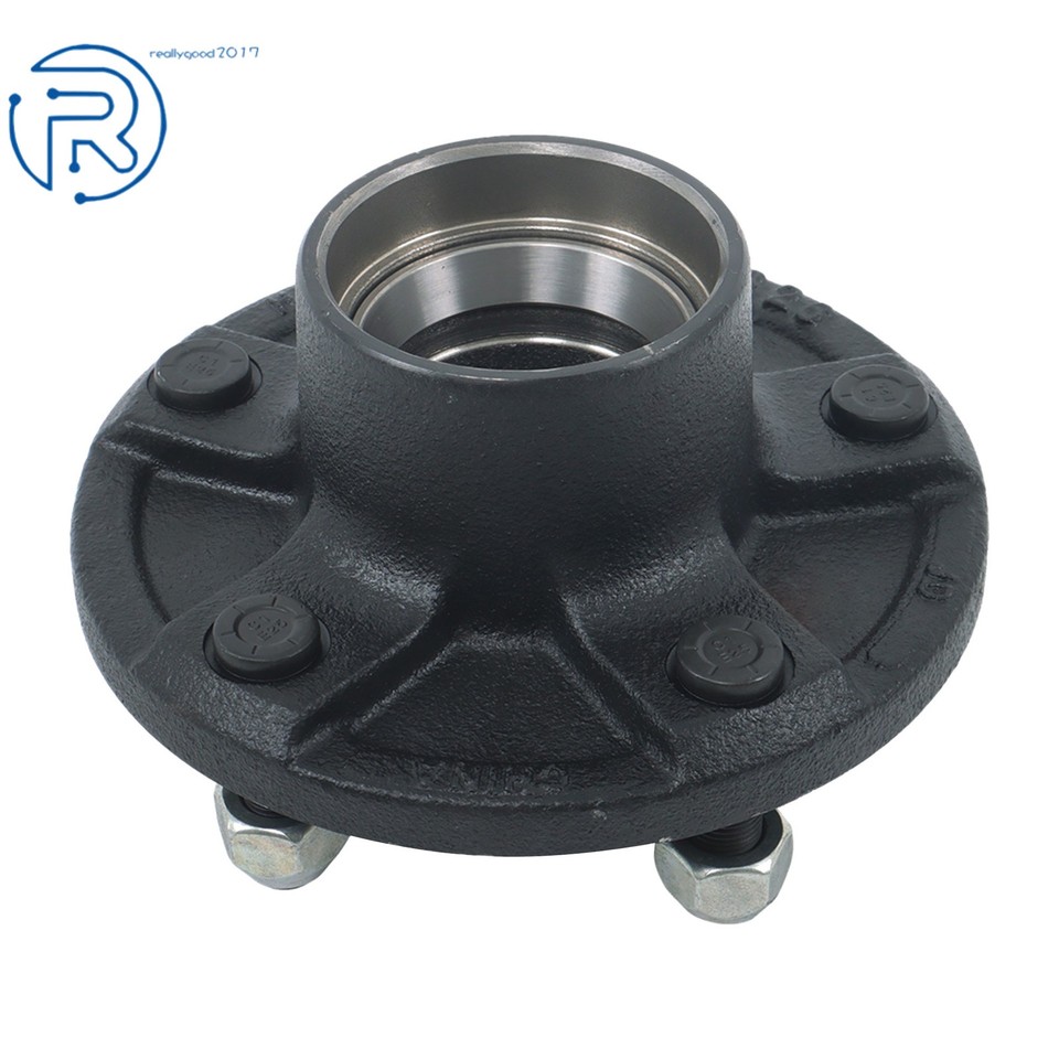 2 Sets For 3500 lbs Axle Trailer Hub Kit & 5 on 5" Bolt Hub & Round #84 ...
