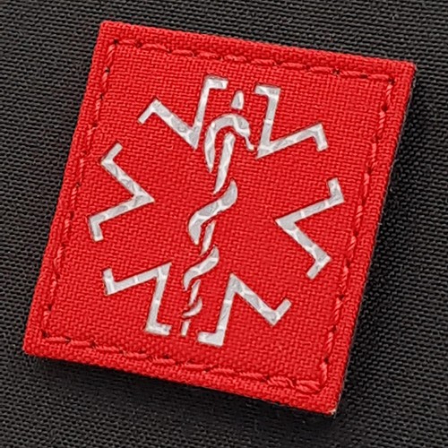 Star of Life EMS Medic SOLAS reflective SAR safety tactical 2x2 morale ...