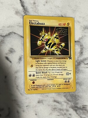 Pokémon Electabuzz Rare 1999 Film Black Star Promo Card Near Mint | eBay
