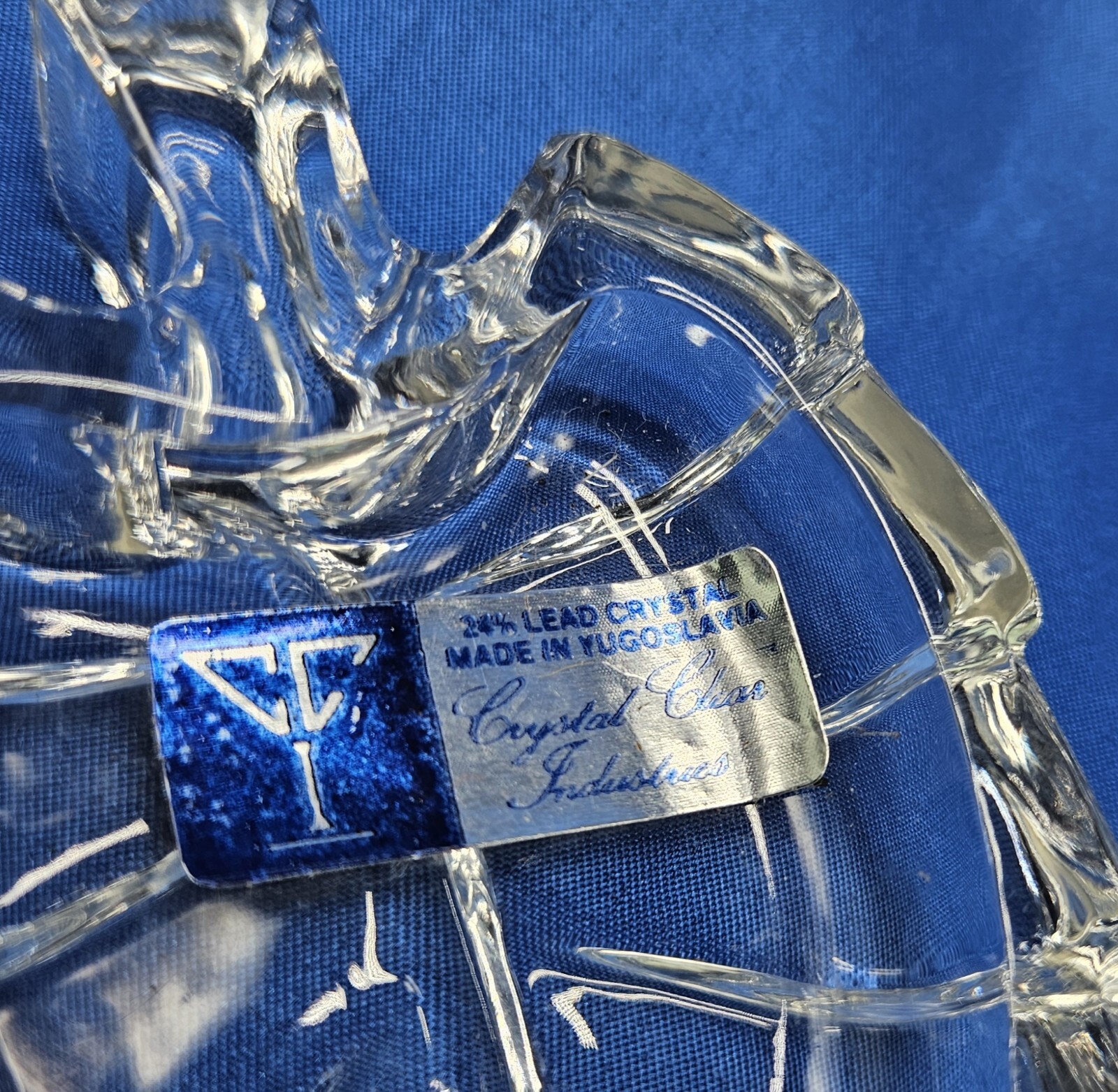 Leaf Dish Collectors 24% Lead Crystal Galleries by Fairfield Yugoslavia 4"x 2.5" | eBay