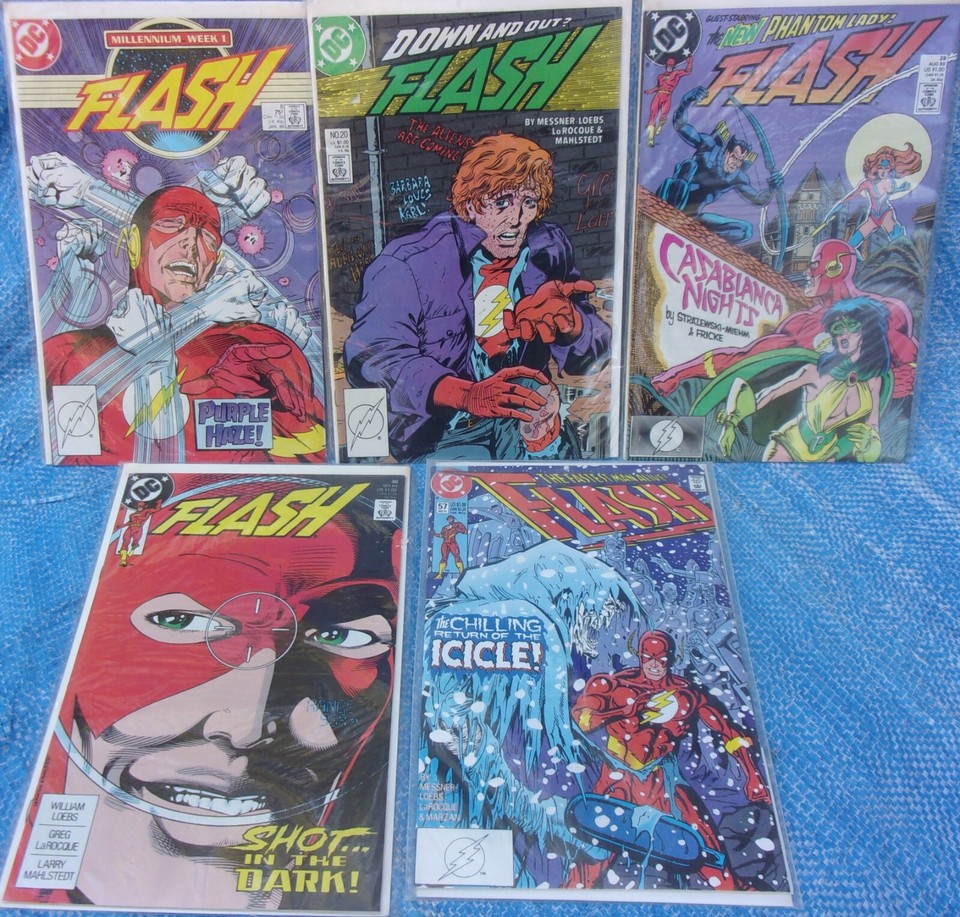 DC Comics The Flash 1987 Series 38 Issue Lot #4 7 8 10 14 15 20 21 23 ...