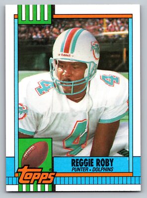 1990 Topps #325 Reggie Roby Miami Dolphins | eBay