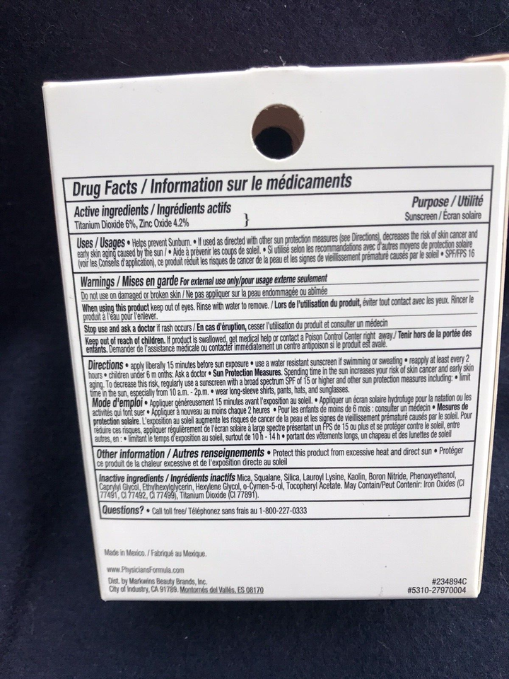 2~PHYSICIANS FORMULA MINERAL WEAR Talc-Free Mineral FACE POWDER~BUFF ...