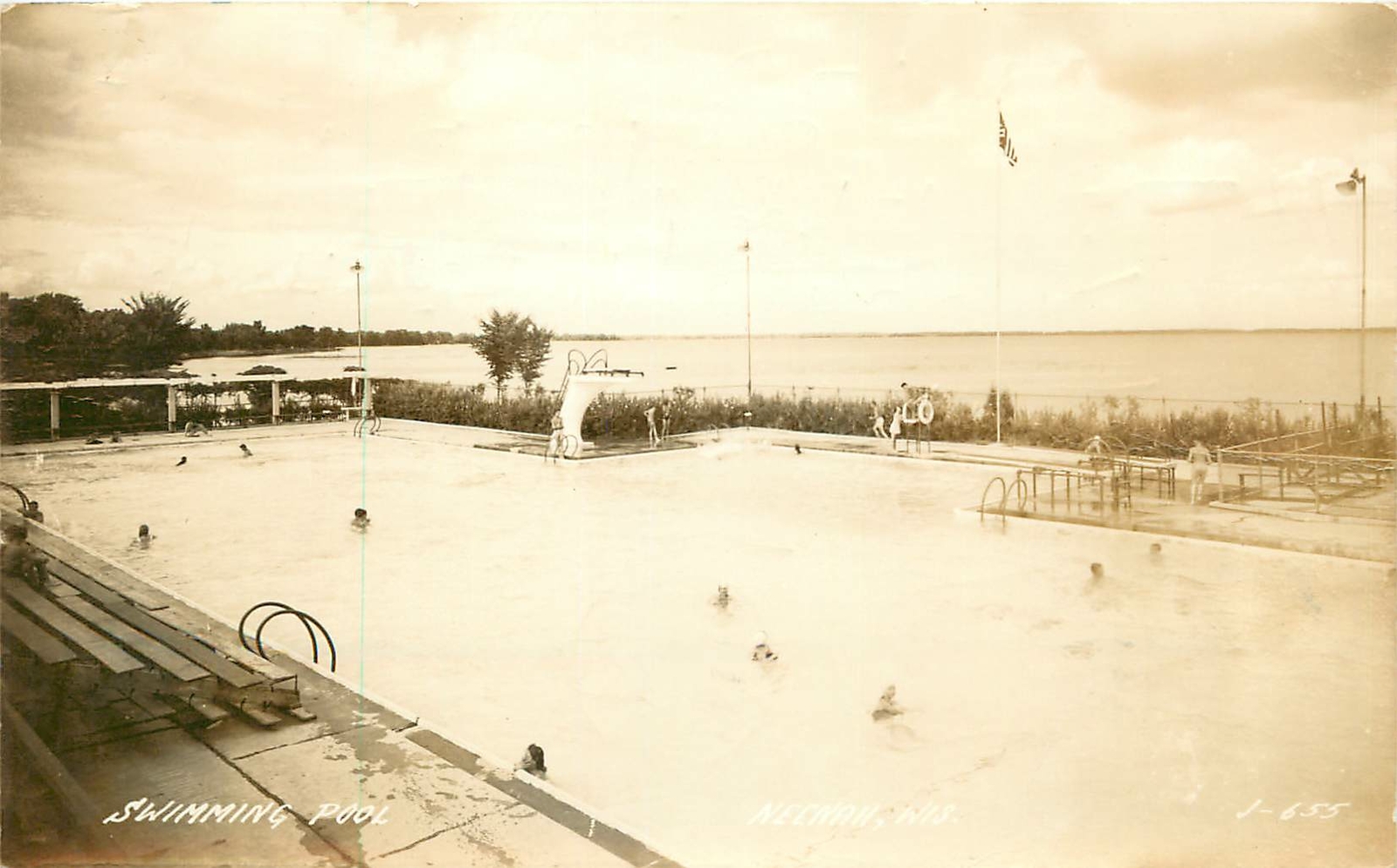 Wisconsin, WI, Neenah, Swimming Pool 1946 Real Photo Postcard | eBay