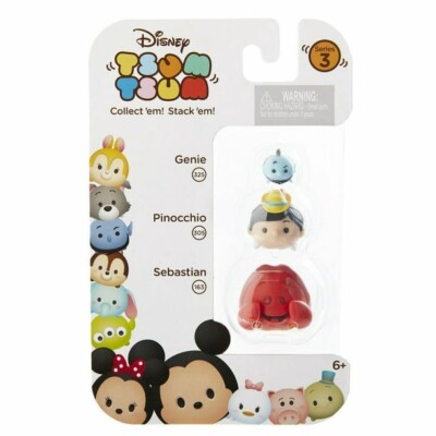 Disney Tsum Tsum 3 Pack Mini Figure Stack Em Series 3 Genie Pinocchio ...