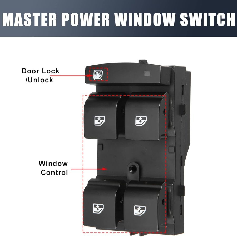 Power Window Switch Driver Side Master Power Window Control Switch ...