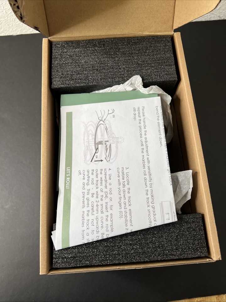 MARBOLOUS Classic Walnut 360° Marble Track - Mechanical Marble Lifting ...