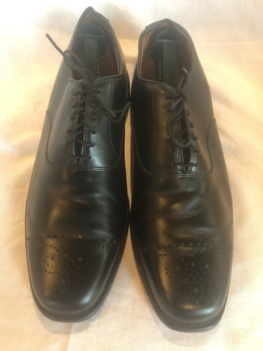 Allen Edmonds 11.5 D Black Leather DRYDEN Cap Toe Dress shoes oxfords ...