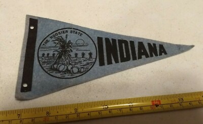 Vintage Indiana Hoosier State University? Mini Felt Pennant | eBay