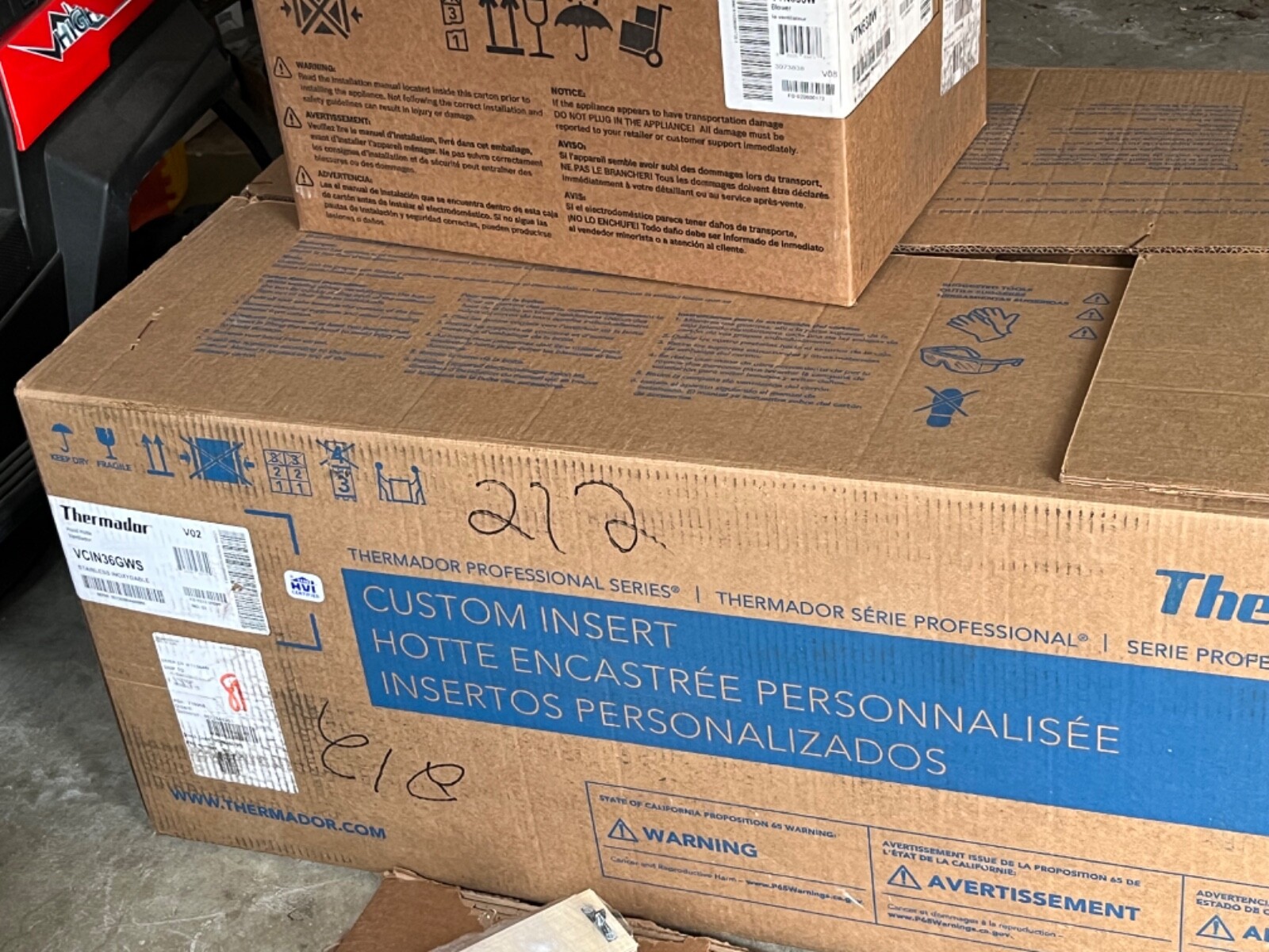 Thermador VCIN36GWS 33cm Integrated Rangehood - Silver for sale online ...