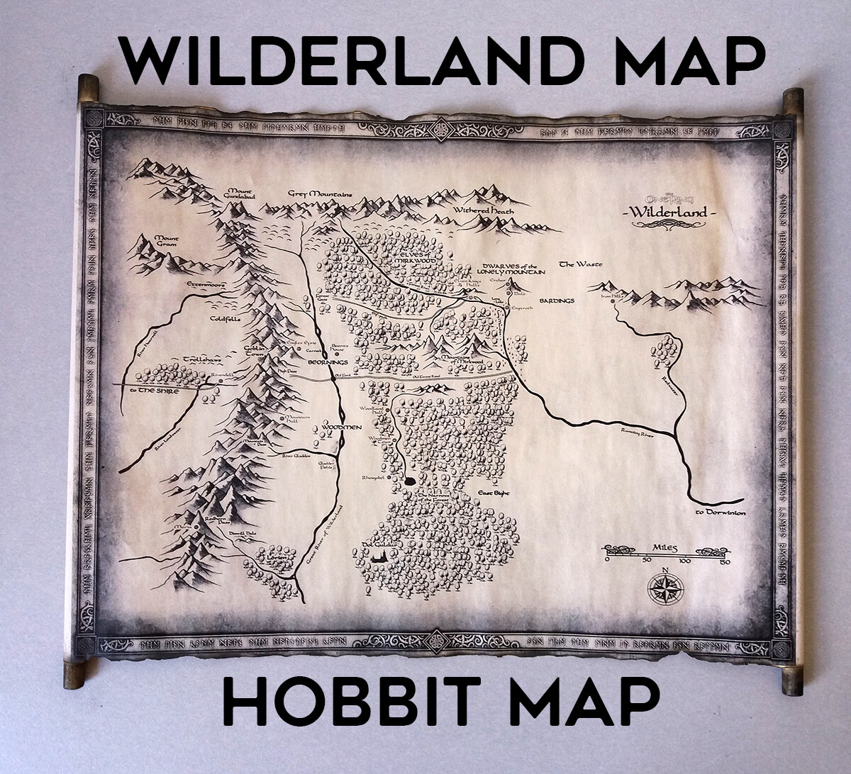 Middle Earth Map The Lonely Mountain