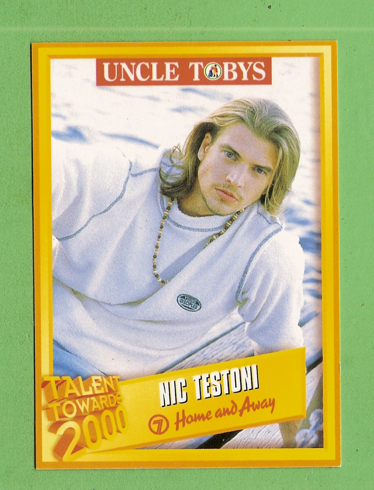 #D360. UNCLE TOBYS TALENT TOWARDS 2000 CARD #14 , NIC TESTONI, HOME AND ...