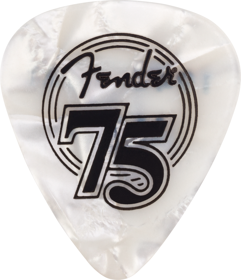 FENDER MEDIUM GUITAR PICKS 75TH ANNIVERSARY PICK TIN 18 COUNT ...