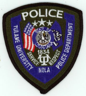 LOUISIANA TULANE UNIVERSITY POLICE NICE SHOULDER PATCH SHERIFF | eBay
