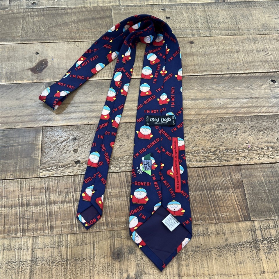 Vtg 1998 South Park Eric Cartman Necktie “I’m Not Fat, I’m Big Boned ...