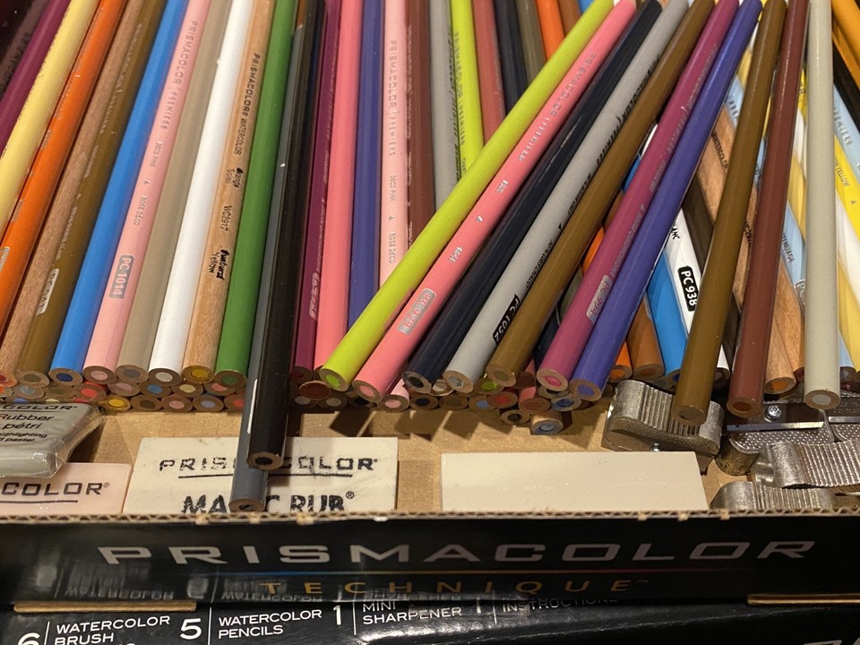 120 Prismacolor Colored Pencils with Duplicate Colors and Much More. | eBay