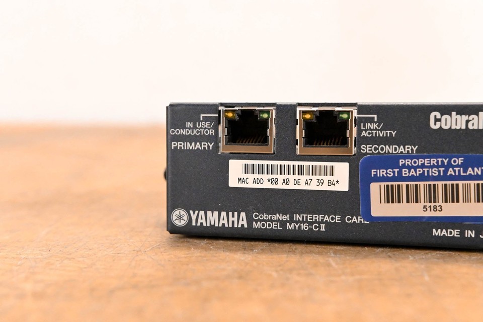 Yamaha MY16-CII CobraNet Network I/O Card CG01XPT | eBay