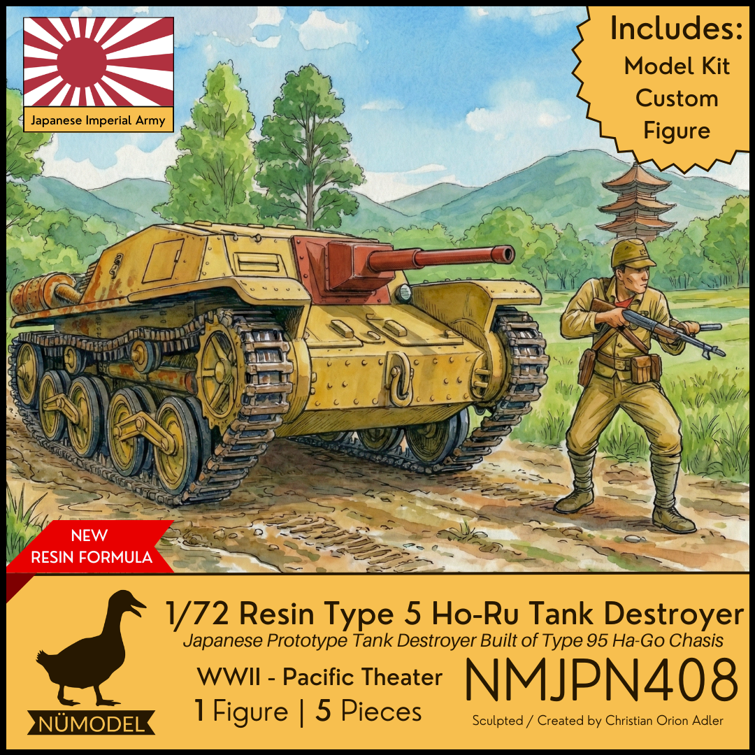 NUMODEL NMJPN408 | 1/72 Resin WWII IJA Type 5 Ho-Ru Tank Destroyer ...