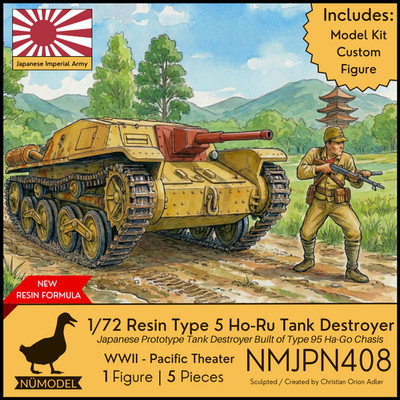 NUMODEL NMJPN408 | 1/72 Resin WWII IJA Type 5 Ho-Ru Tank Destroyer ...