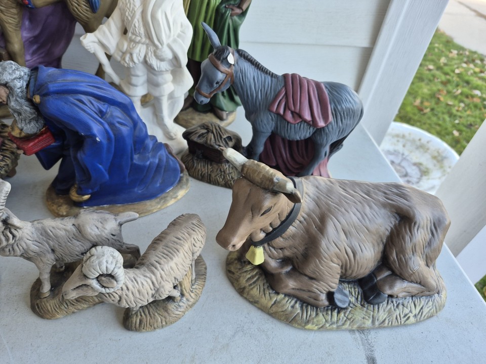 VINTAGE ATLANTIC MOLD NATIVITY SET Ceramics,handmade | eBay