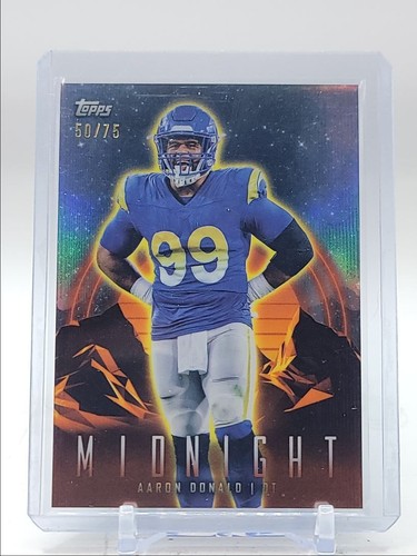 AARON DONALD 2024 TOPPS MIDNIGHT FOOTBALL DUSK LOS ANGELES /75 Q1062 | eBay
