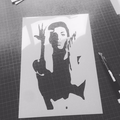 Prince STENCIL Decoration Painting Famous Singer Template People Create ...
