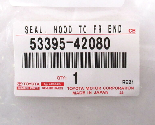 Genuine OEM Toyota 53395-0R080 Hood To Front End Seal 2019-2020 RAV4 | eBay