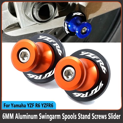 6MM For Yamaha YZFR6 YZF R6 CNC Aluminum Swingarm Spools Stand Screws ...