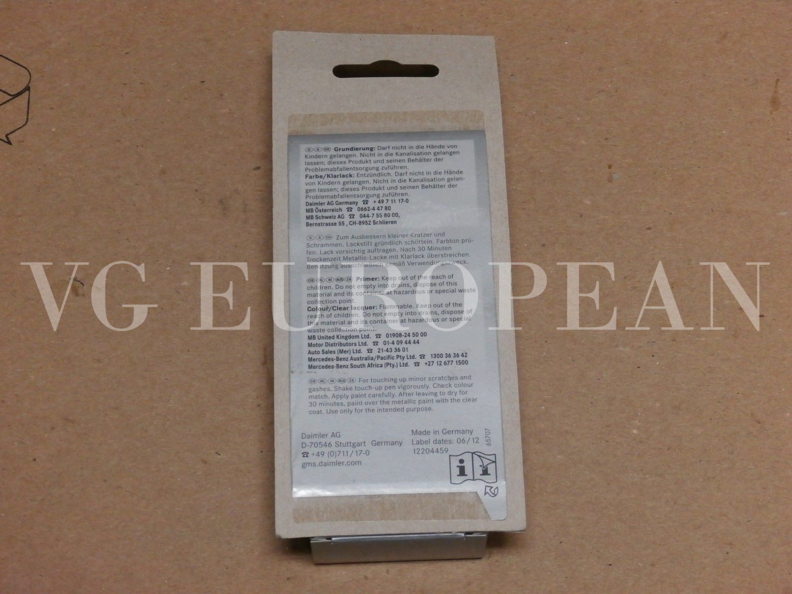 Mercedes-Benz Genuine Touch-Up Paint Stick Set Palladium Silver 9792 ...