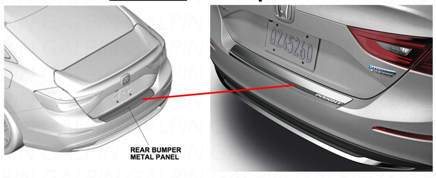 Genuine OEM 2019-2022 Honda Insight Rear Bumper Guard 08P01-TXM-100 | eBay