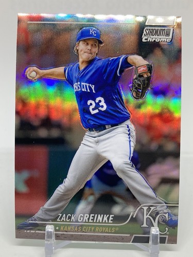 2022 Topps Stadium Club Chrome Refractor #372 Zack Greinke Kansas City ...
