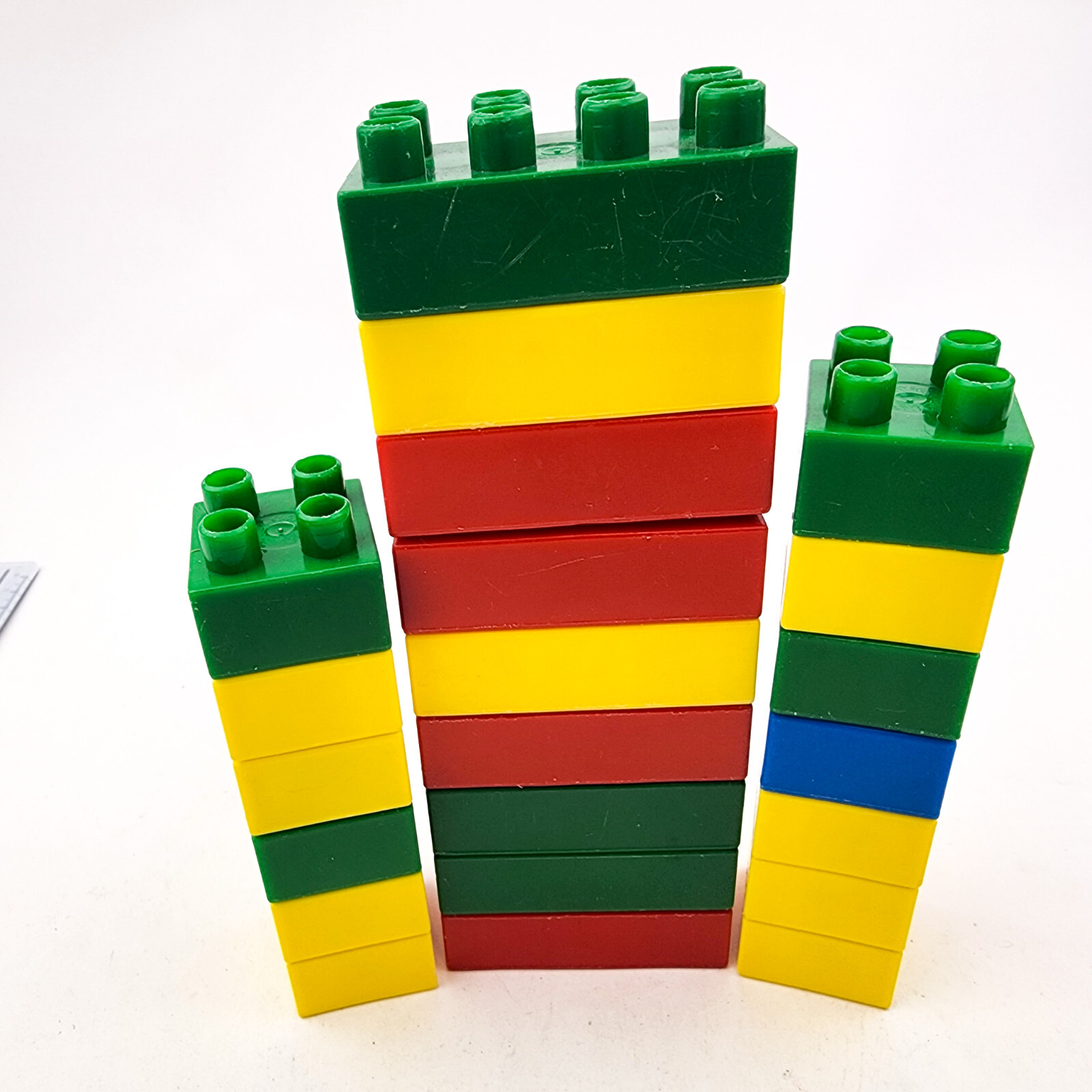 Mattel MEGA BLOKS Lot of 22 Buildding Blocks Green Yellow Red Blue ...