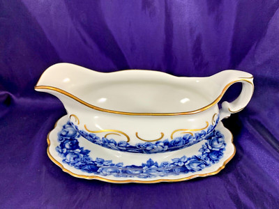 Schumann Bavaria HEIRLOOM BLUE Gravy Boat 6 3/4" | eBay