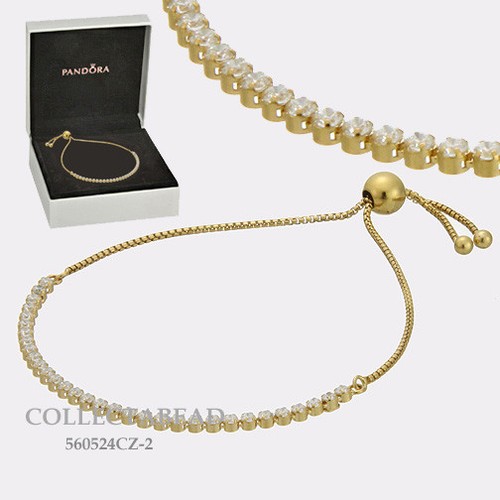 Authentic Pandora Silver SHINE™ Sparkling Strand 9.8" Bracelet w/ BOX ...