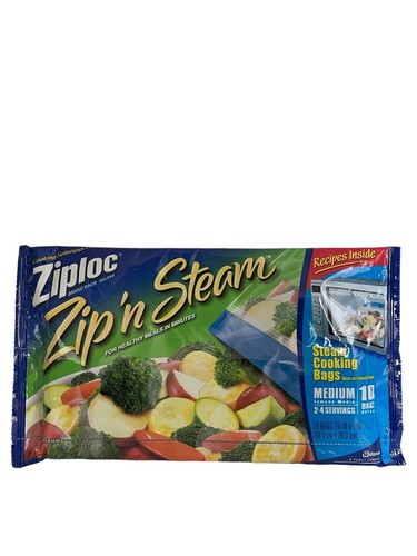 Ziploc Zip N Steam Medium Steam Bags 10 Steam Bags One Package New ...