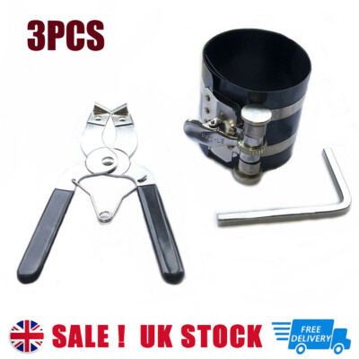 Quick Release Engine Piston Ring Ratchet Type Compressor Clamp 53mm ...
