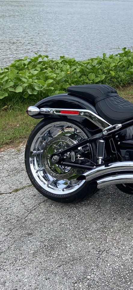 HARLEY REAR OEM FAT BOY FLFB FLFBSANV 2018 -25 CUSTOM Chrome WHEEL Rim ...