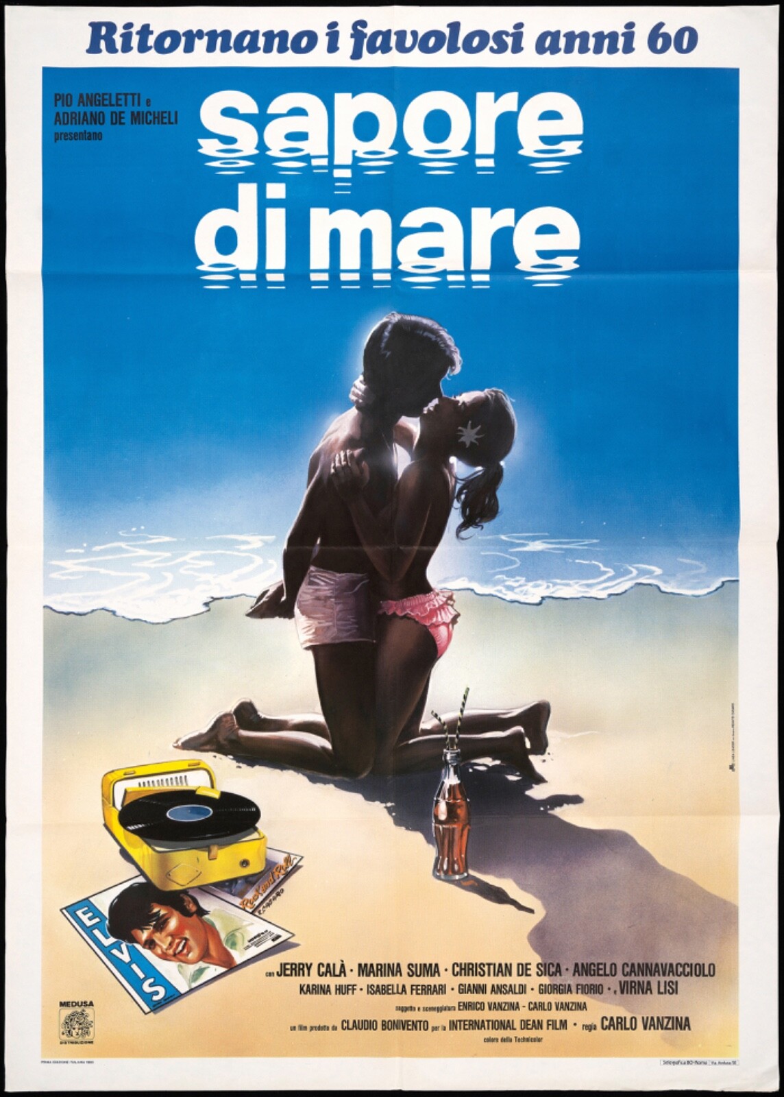 SAPORE DI MARE MOVIE POSTER JERRY CALA' CHRISTIAN DE SICA 1983 ELVIS ...